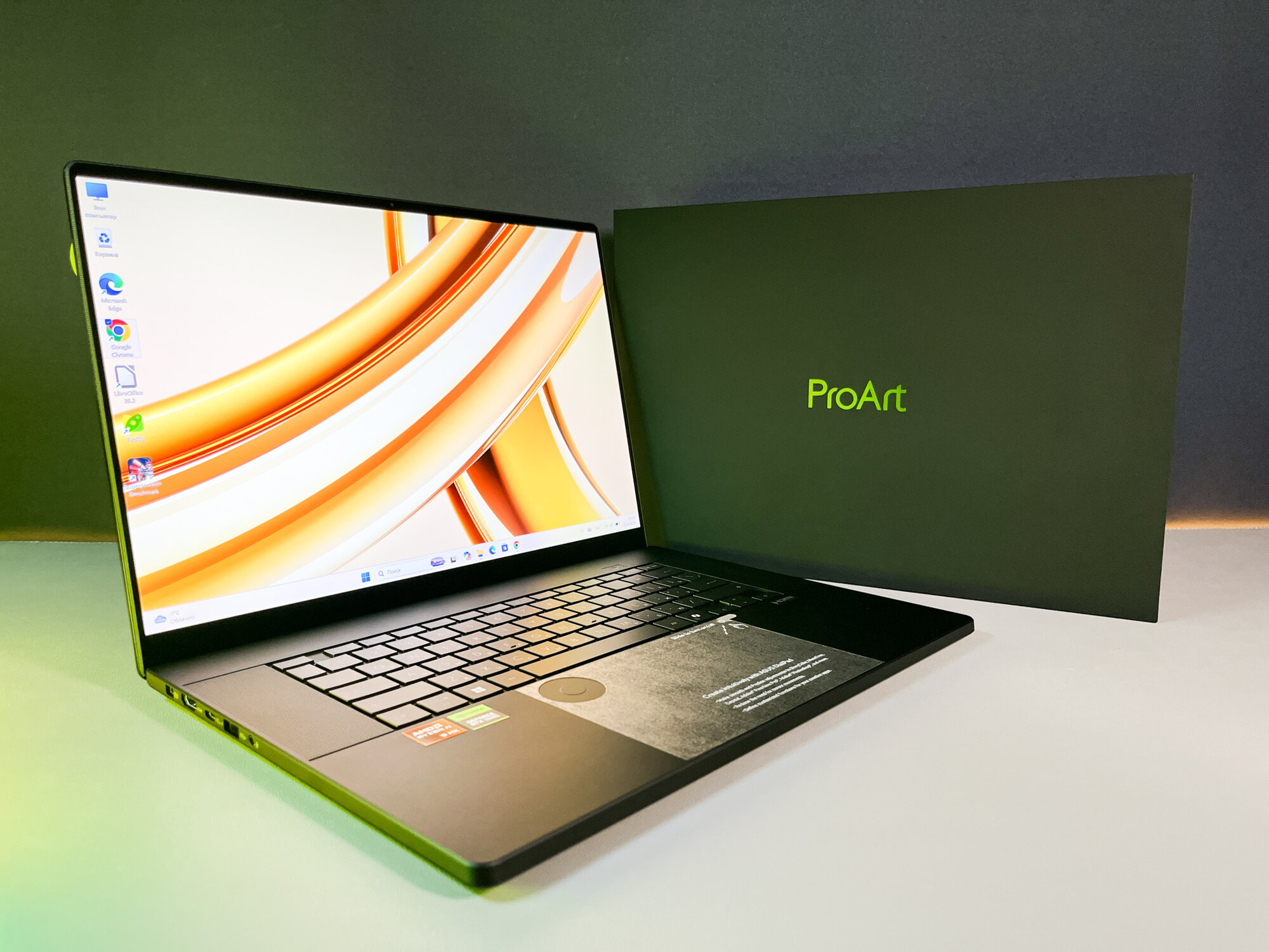 Игровой Ноутбук Asus ProArt (16" 4K OLED 120Hz/AMD Ryzen AI 9 HX 370 12/24*2.00-5.10GHz/RTX 5070Ti-12Gb/32Gb/SSD2Tb
