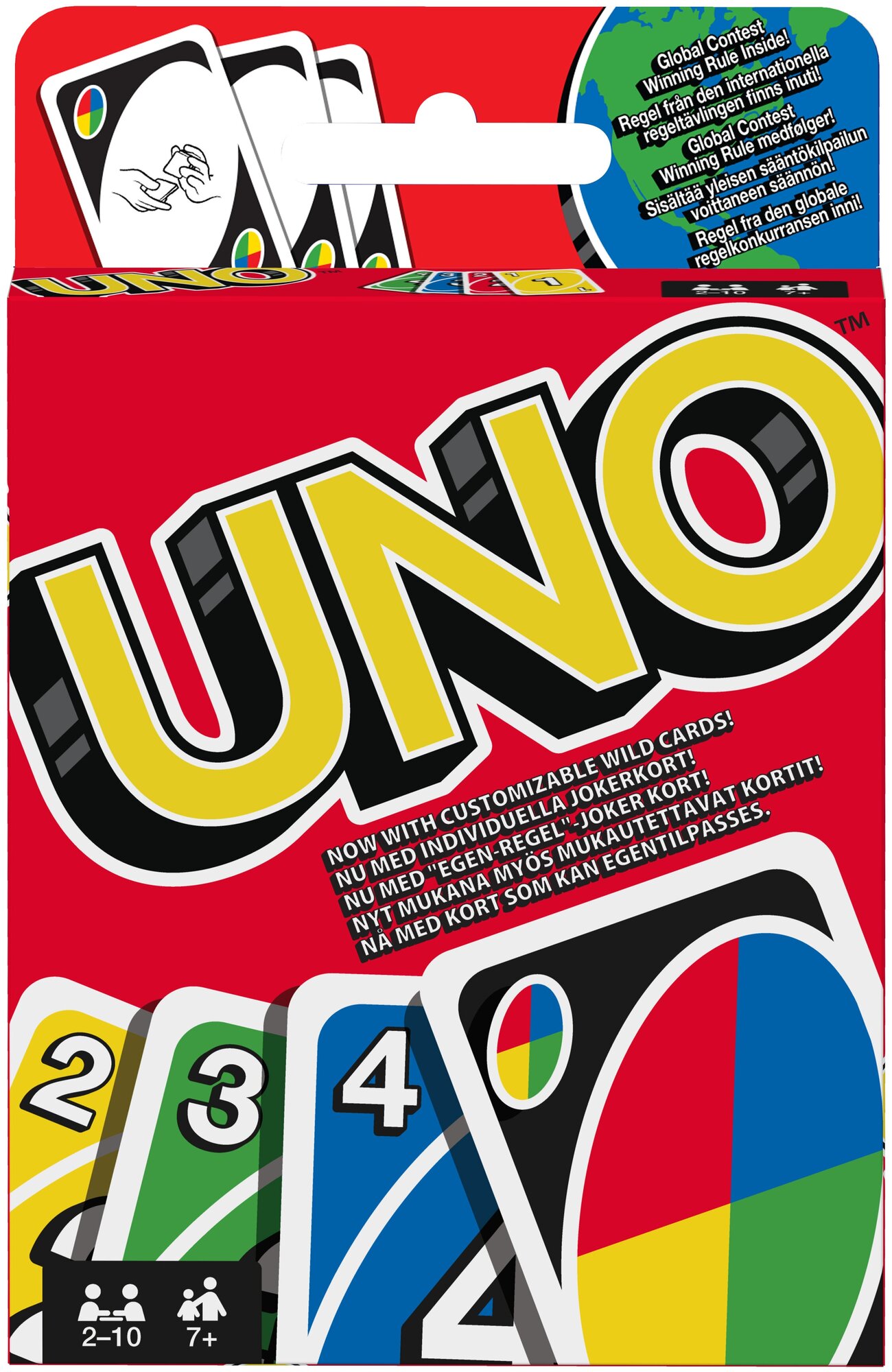 Настольная игра UNO, 108 карточек, карточная, для 2 - 10 игроков