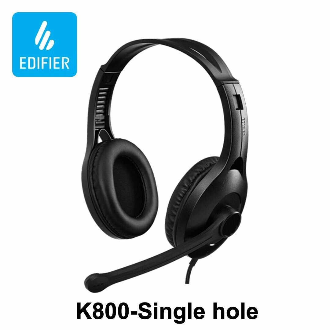 Edifier K800 Наушники с 120-градусным микрофоном и 40-миллиметровым неодимовым драйвером Легкие