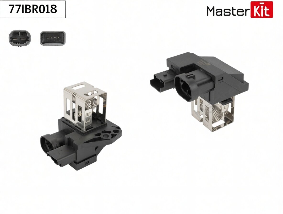 Резистор вентилятора Citroen C5 III (RD_)/Peugeot 508 I (8D_) 2008 - 77IBR018 MasterKit арт. 77IBR01
