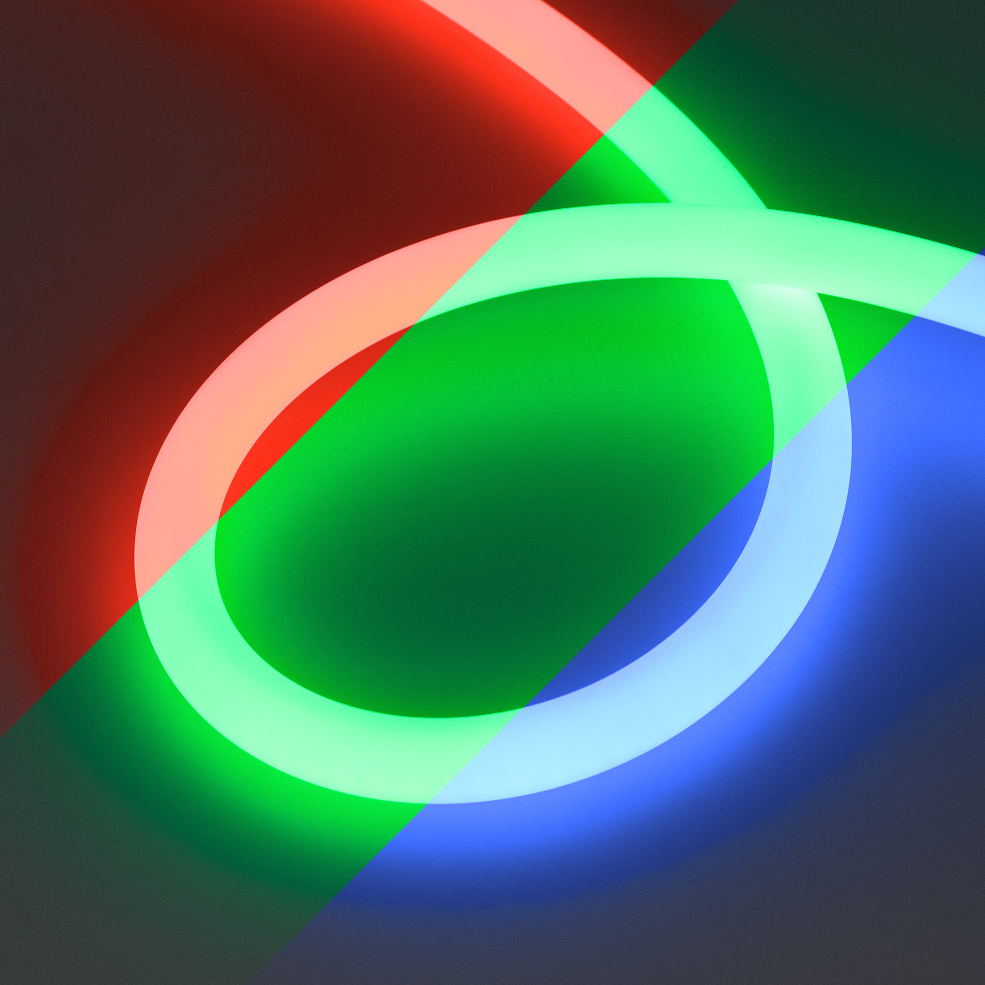 Лента герметичная MOONLIGHT-TOP-G280-D18mm 24V RGB 360deg (13 W/m, IP65, 3838, 5m, wire x1) (Arlight, Вывод прямой, 3 го