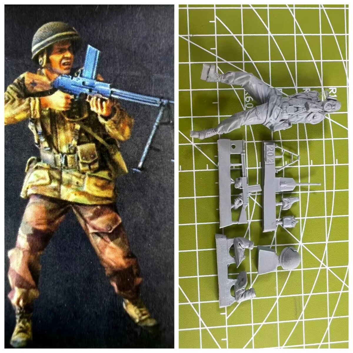 Top Secret 1/35 Литой набор модели французского солдата