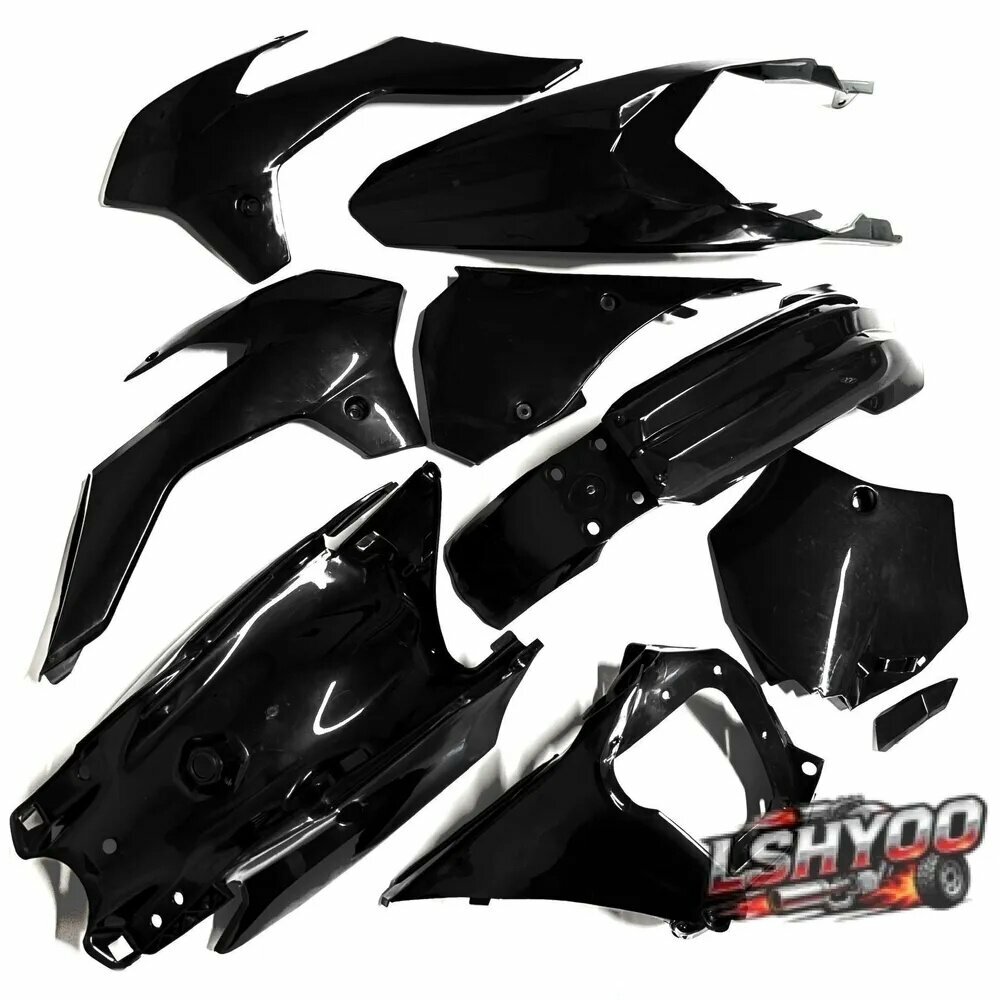 Пластик черный комплект BSE J1 (LE) / BSE Z1 / Motoland CRF250 / Kayo k1