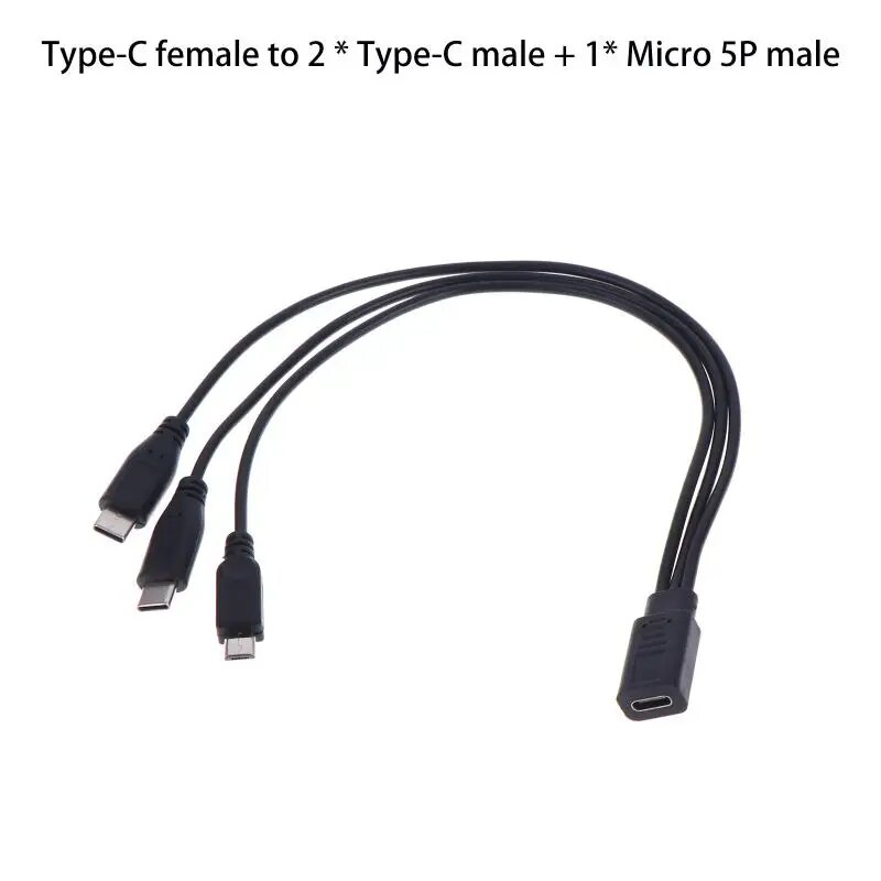 USB разветвитель Type-C / Micro USB KOQZM 1 шт. 02