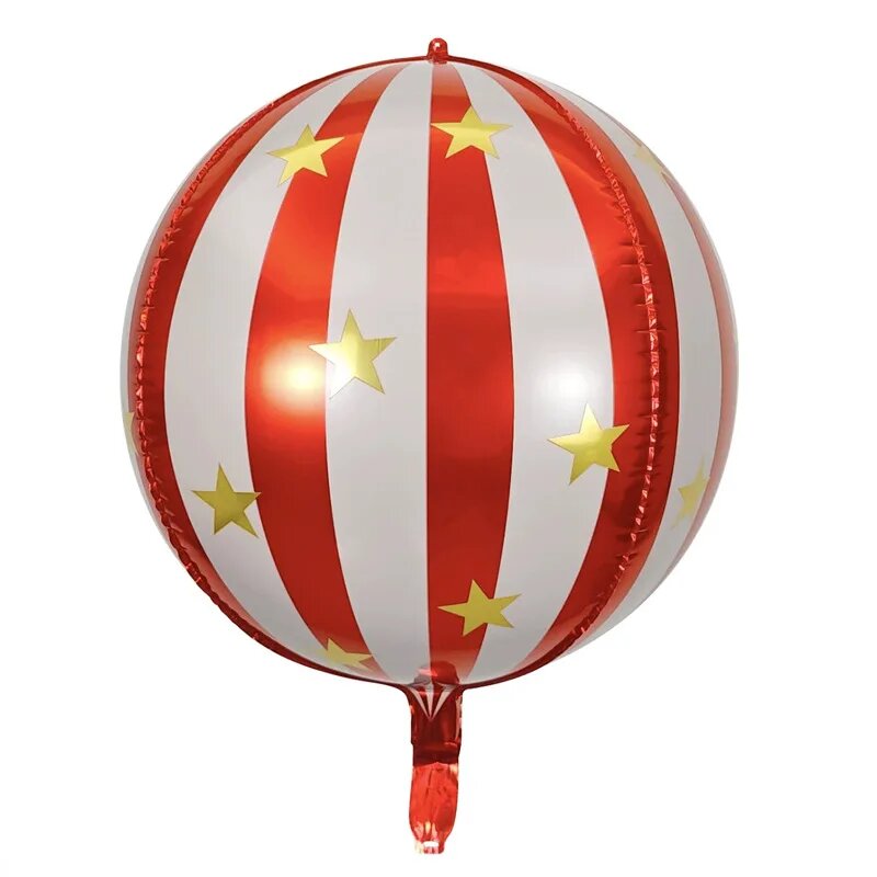 Фольгированный шар "Stripedstar pink"