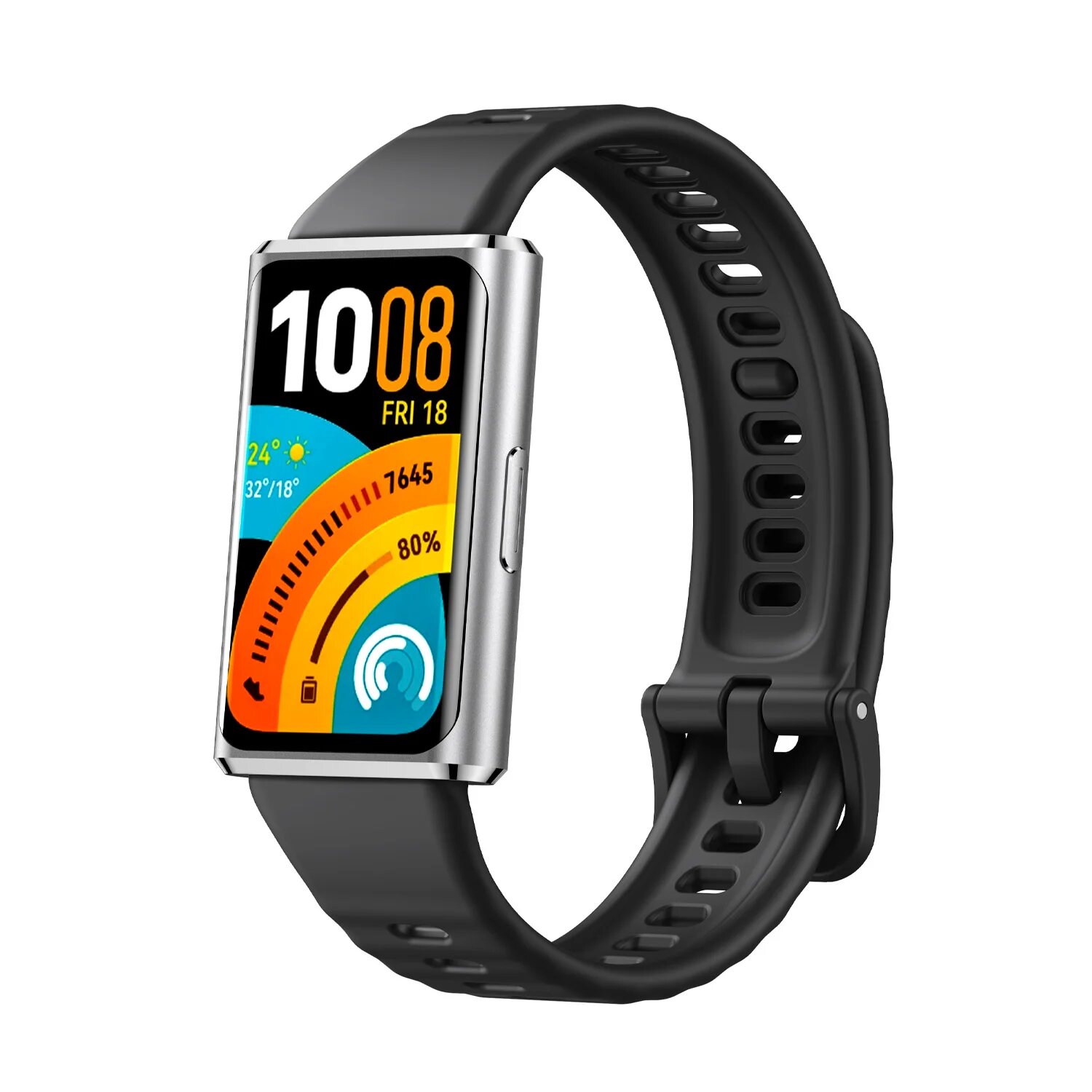 Оригинальный ремешок для Huawei Band 11 про силиконовый HUAWEI band 11Pro, Черный, черный