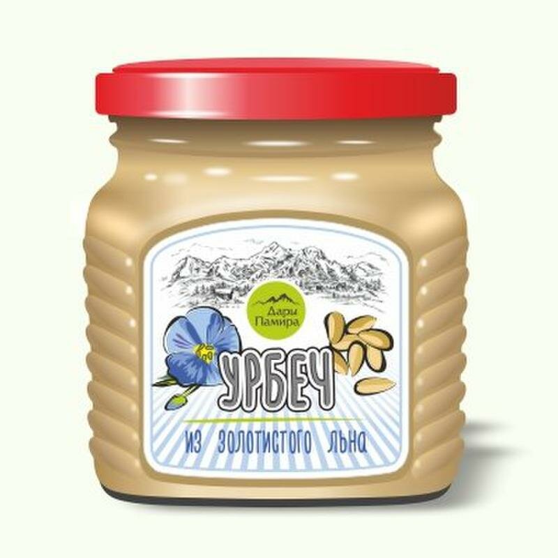 Урбеч из семян белого льна "Дары Памира", 230 г
