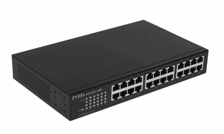 Коммутатор Zyxel GS1100-24E, неуправляемый