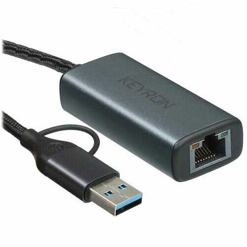 Сетевая карта USB 3.0, 2.5 Гбит/сек, 10-1000 Мбит/сек, Linux, Microsoft Windows 8, Microsoft Windows 10