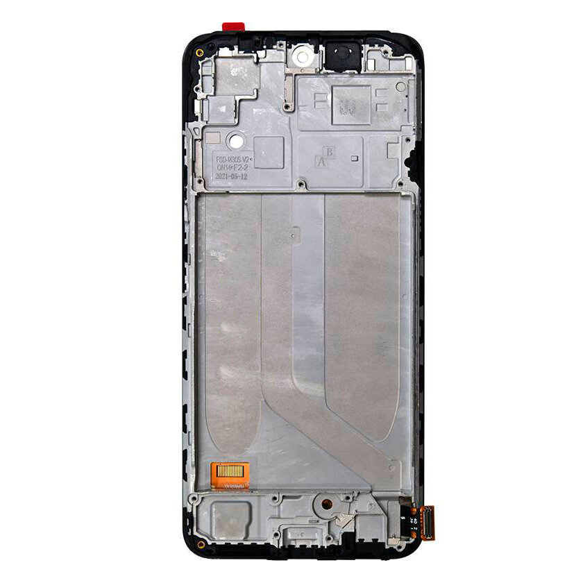 Дисплей (экран) в сборе с тачскрином для Xiaomi Redmi Note 10, Note 10S, Poco M5s черный с рамкой In-Cell / 1080x2400