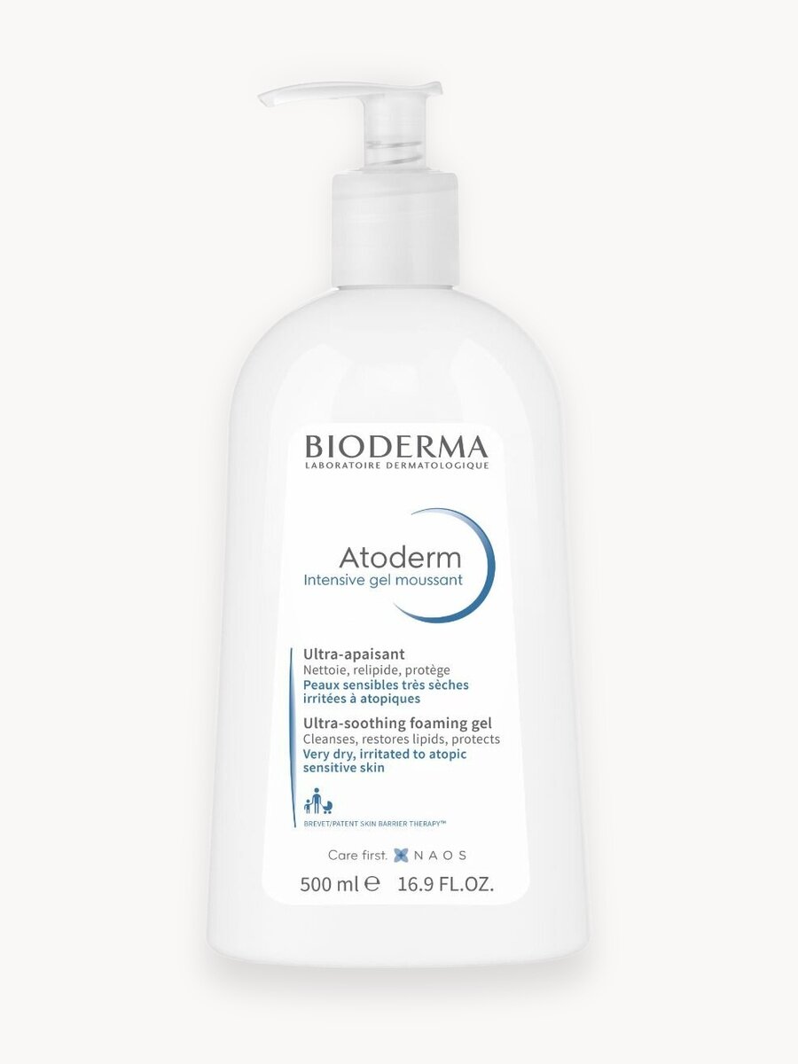 BIODERMA LABORATOIRE DERMATOLOGIQUE Атодерм Гель для тела Интенсив, 500 мл