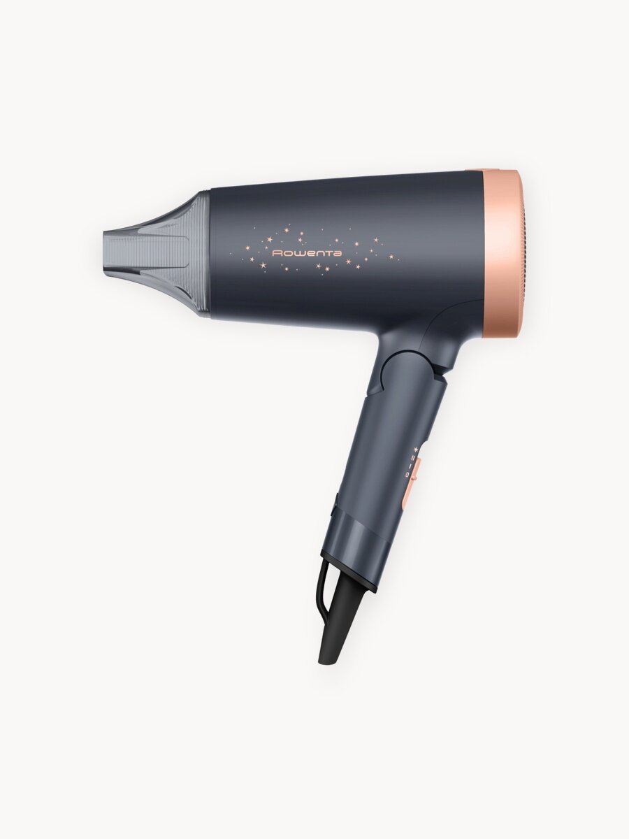 Фен для волос Rowenta Express Style Stellar CV1851F0 с турмалиновым покрытием, ионизацией, складной ручкой, 1600 Вт