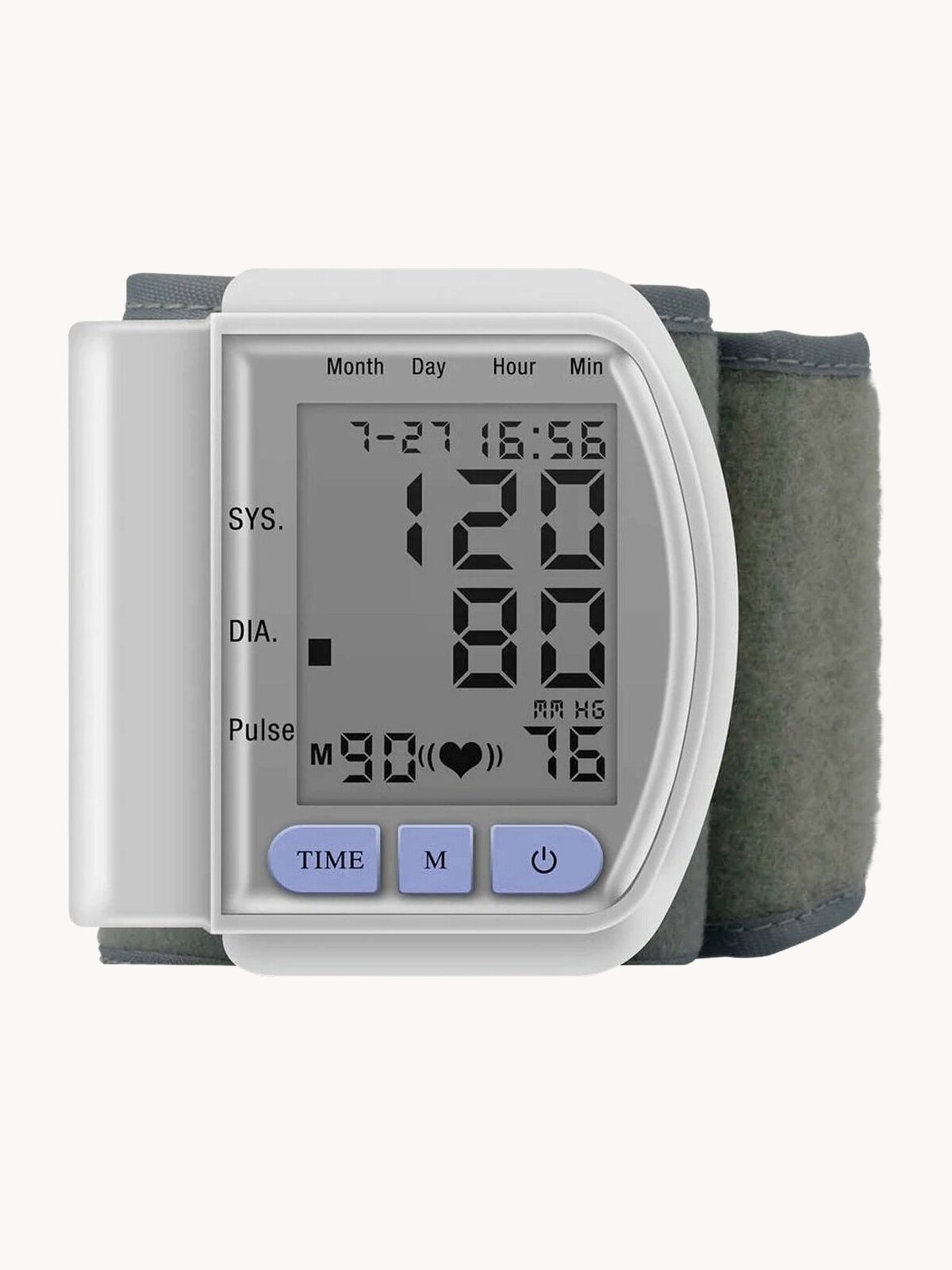 Тонометр на запястье автоматический / цифровой тонометр на руку / Аппарат для измерения давления / Индикатор аритмии