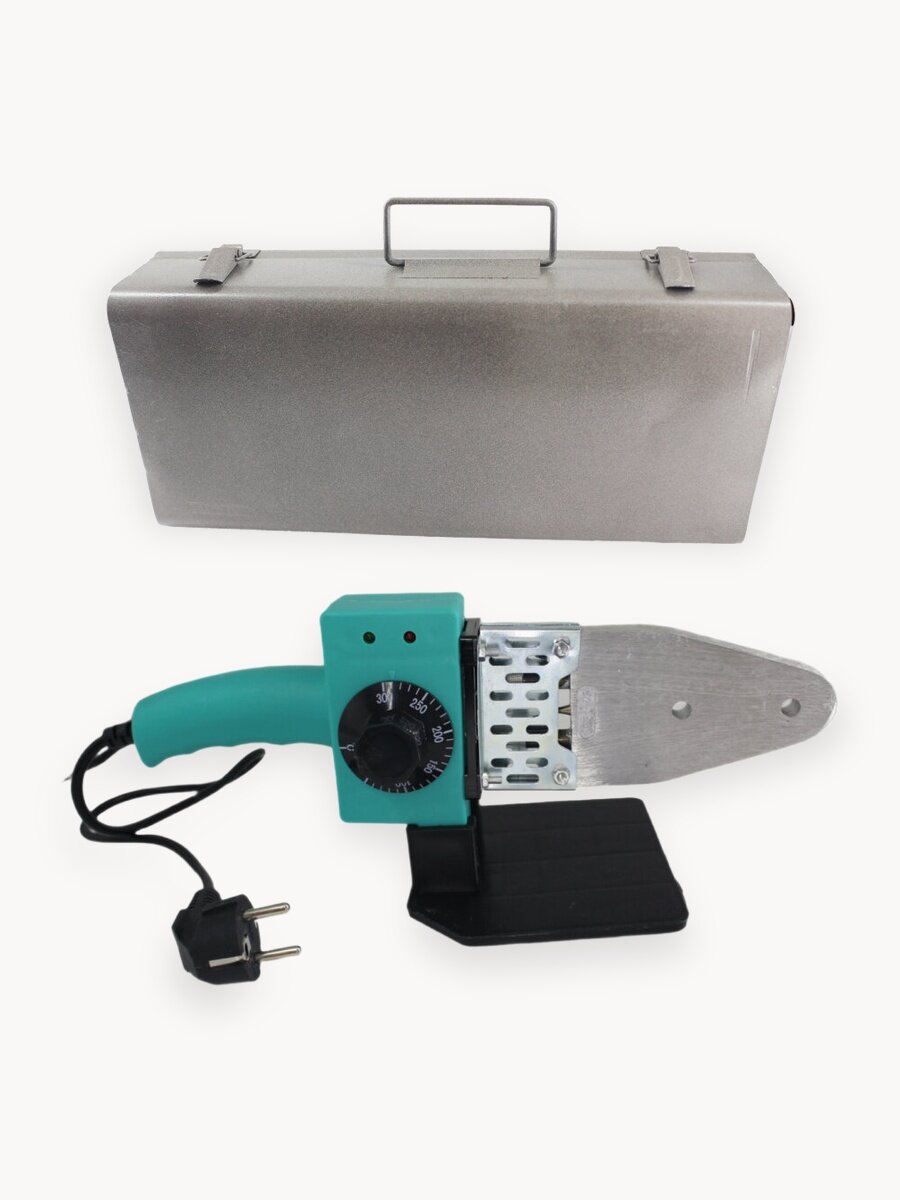 Аппарат для сварки пластиковых ПВХ труб 63-20, 800 Вт, макс нагрев 300 градусов, подставка, кейс