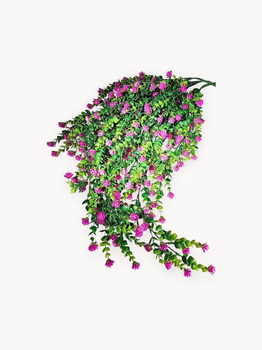 Искусственная зелень для декора дома, лиана искусственная с цветами 74 см 3 шт