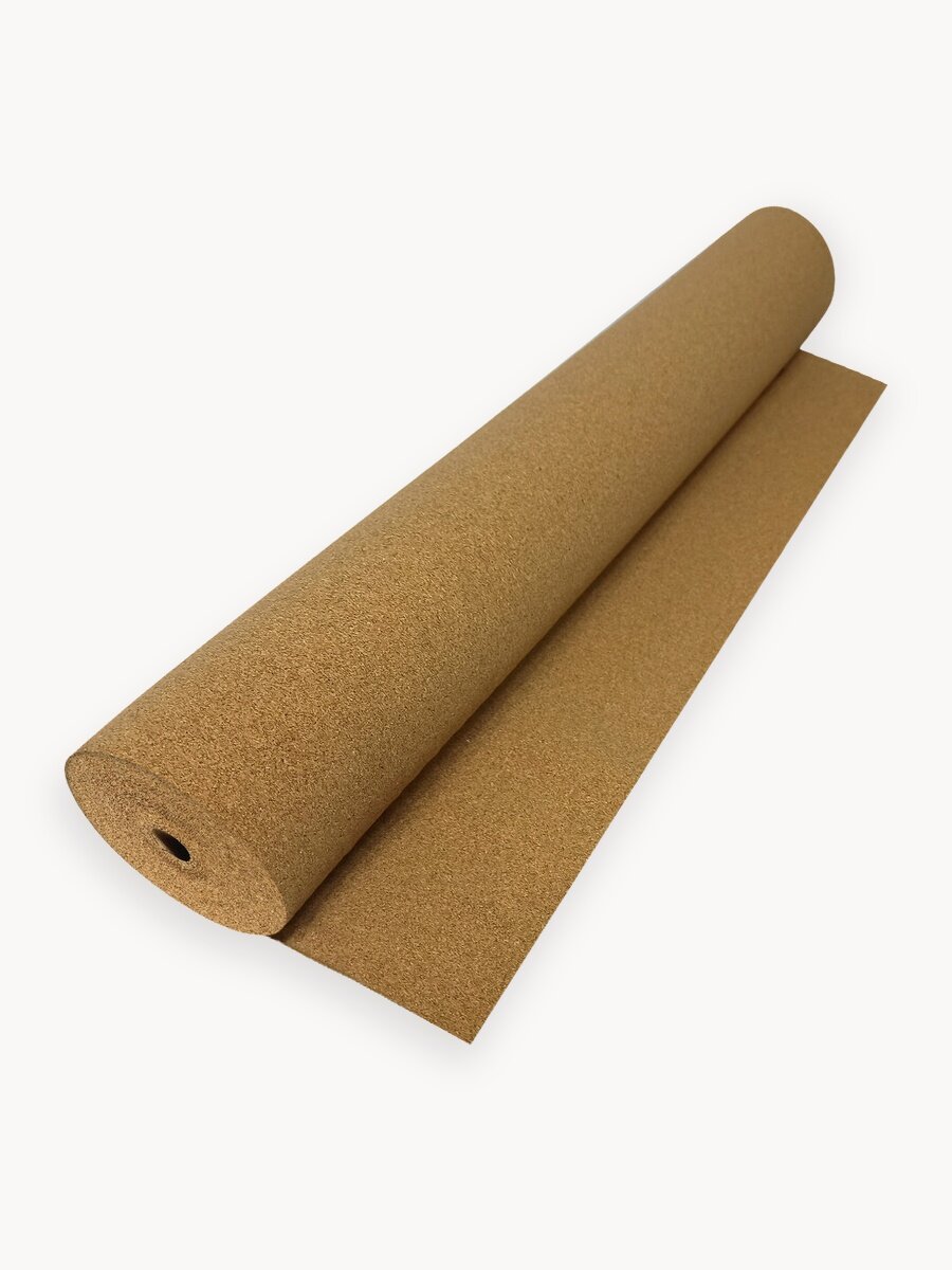 Подложка пробковая под ламинат и паркет IBERCORK, толщина 1 мм, 10 кв. м, рулон, 10000х1000 мм