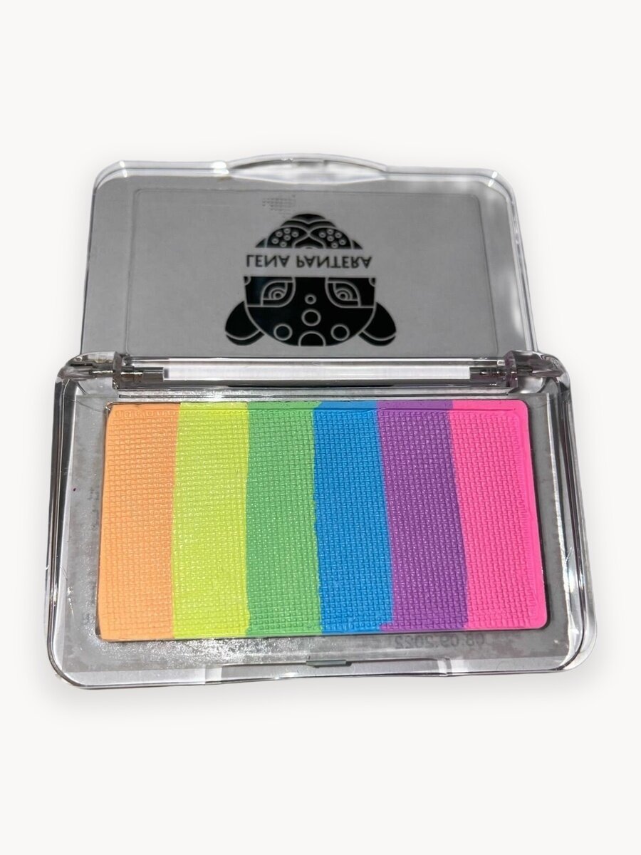 Аквагрим "радуга пастельный неон" сплит кейк 15гр