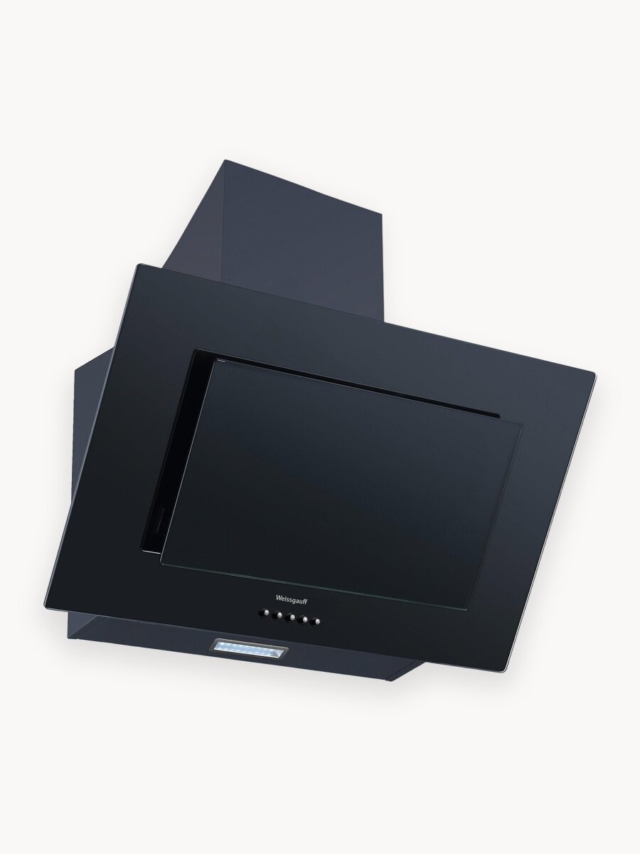 Купольная вытяжка Weissgauff Zaurak 60 PB BL, Алюминиевый жировой фильтр, Низкий уровень шума