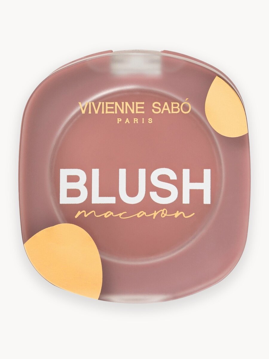 VIVIENNE SABO Матовые румяна для лица Macaron, 4,1 г, 04 Натуральный розовый