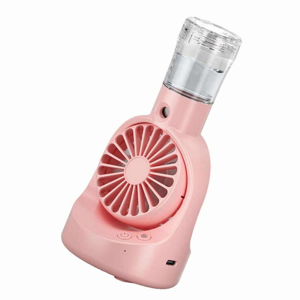 Легкий портативный вентилятор, перезаряжаемый увлажнитель с распылением воды, мини-настольный пластиковый материал для стола