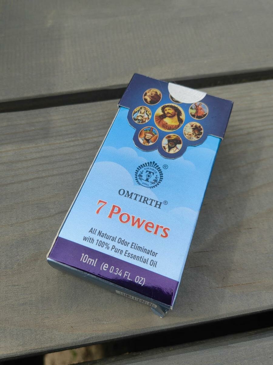 7 POWERS All Natural Odor Eliminator, Omtirth (7 СИЛ натуральное ароматическое масло, Омтирт), 10 мл.