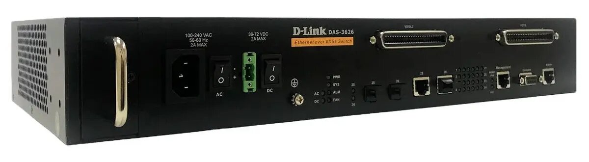 DAS-3626/A1A / коммутатор DAS-3626A1A IP DSLAM 24xVDSL, 2xCombo 1000Base-TSFP