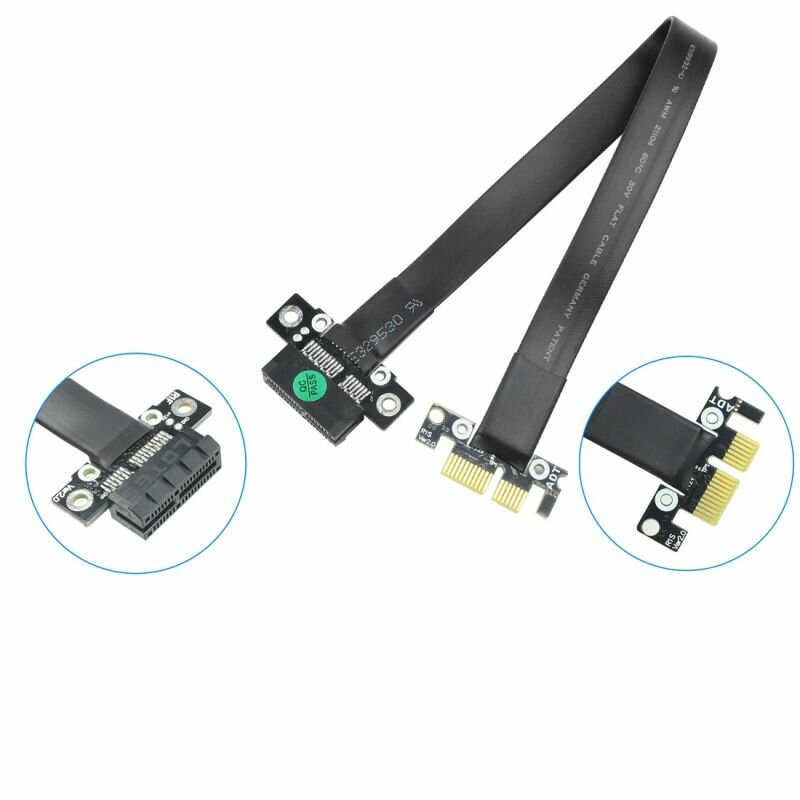 R11SF Riser Card PCI Express PCIe 3.0 x1 для видеокарты ПК, удлинитель шлейфа PCI-E 1x на 16x, без кабеля питания