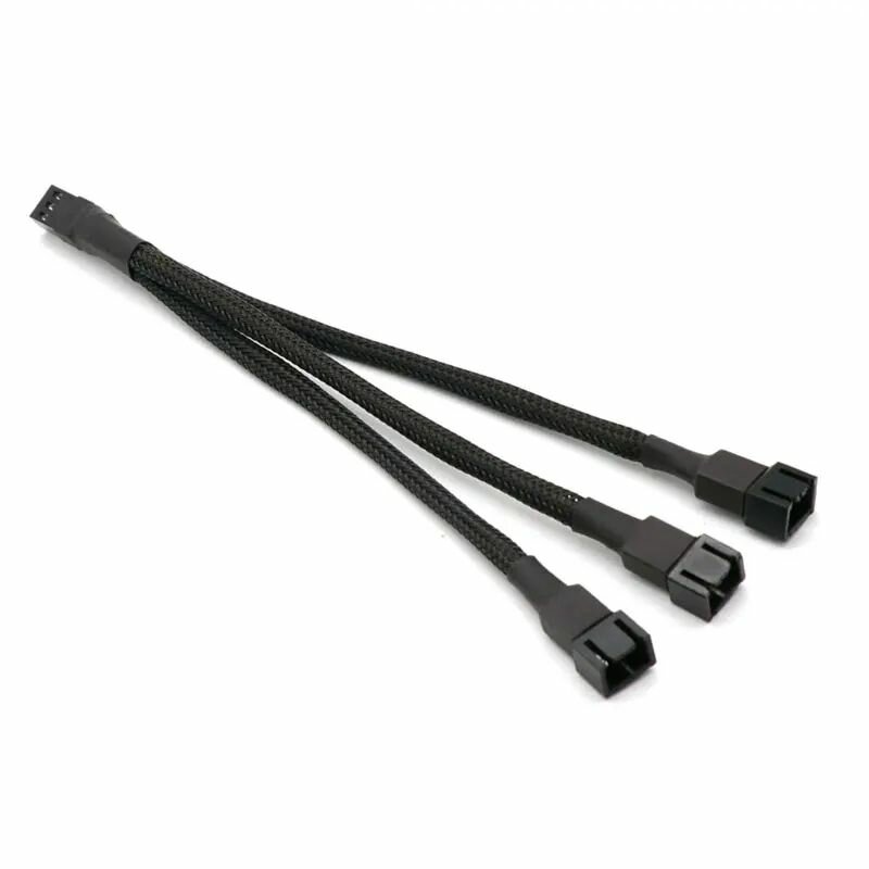 22awg 3-контактный вентиляторный 3-канальный охлаждающий кабель, 3-контактный удлинительный кабель-разветвитель для вентилятора - 15 см 30 см