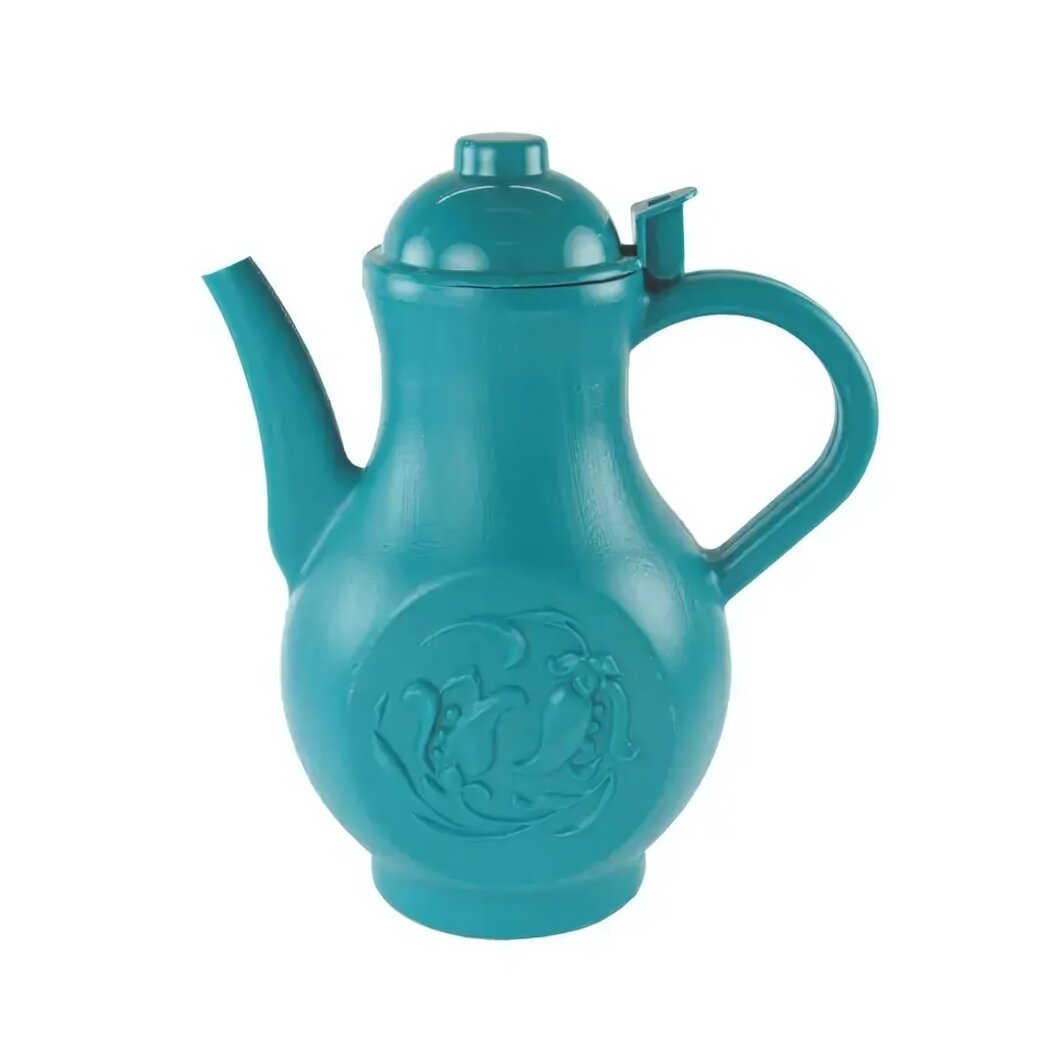 Кувшин 'Тюльпан' 1,8л, бирюзовый, пластик, для ванной и туалета