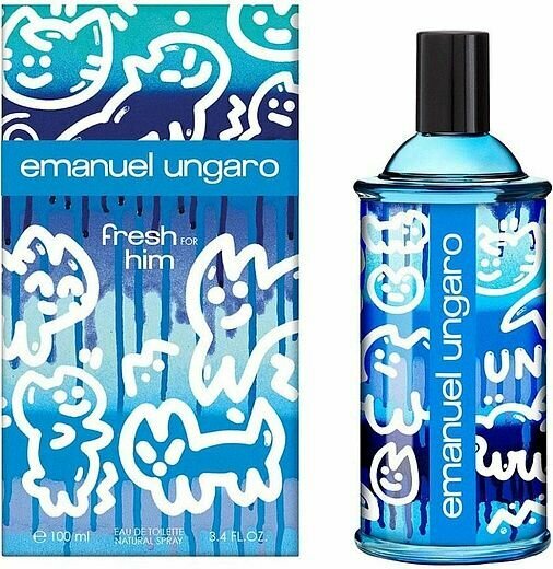 Emanuel ungaro fresh for him 100ml туалетная вода мужская