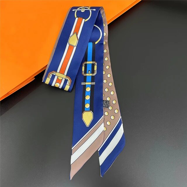 Новинка 2025, женский шарф с принтом зебры и льва, роскошный брендовый шелковый шарф, модная повязка на голову, шейный платок, дизайнерский шарф