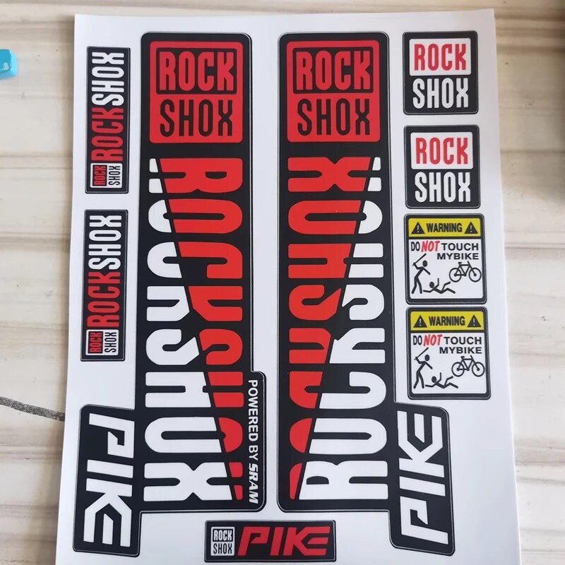 Наклейки Rockshox Pike, светло-серые