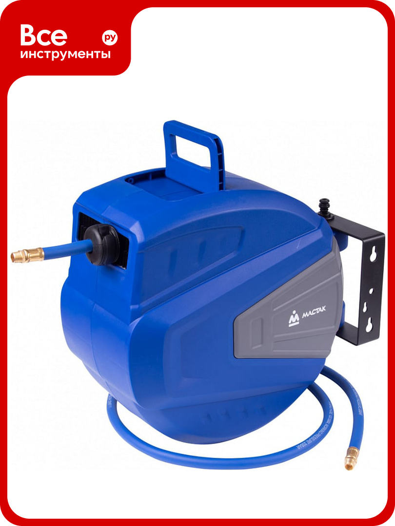 Шланг пневматический на автоматической катушке (30+2 м; 10х14.5 мм) мастак 681-10130HR