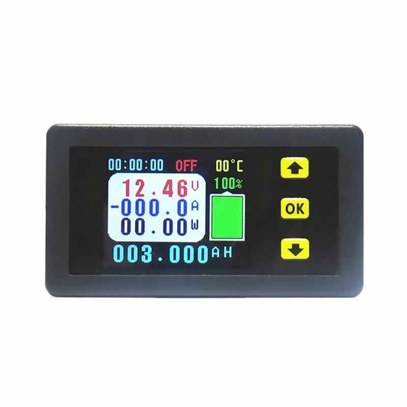 Измеритель напряжения тока VA7510S MyPads 100A 6-75V / 0V-120V Амперметр Вольтметр