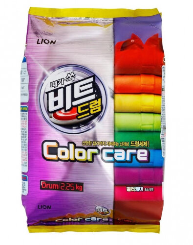 Стиральный порошок Lion BEAT DRUM с эффектом защиты цвета 2,25 кг