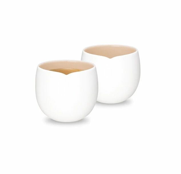 Набор кружек для кофе Lungo из фарфора с двойными стенками элегантные чашки для утреннего ритуала