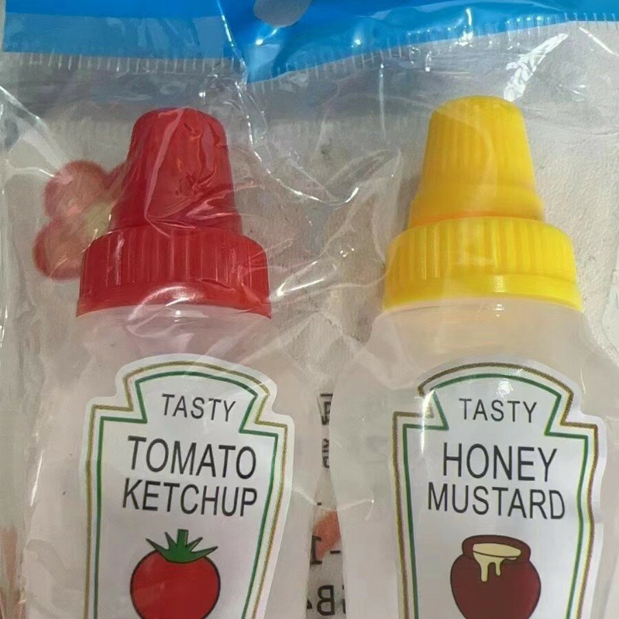 Бутылка для соуса, для кетчупа и заправки, мед + томатный соус