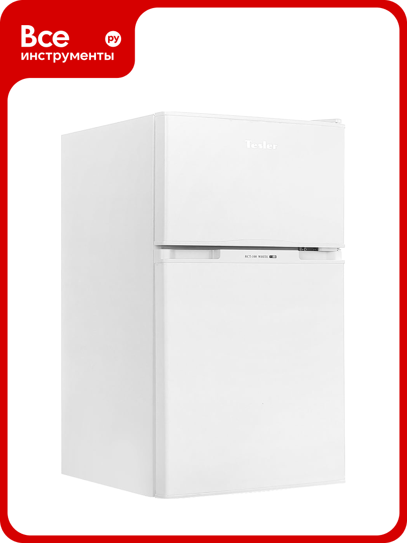 Холодильник TESLER RCT-100 WHITE, Двухкамерный холодильник tesler rct-100 удобен и функционален