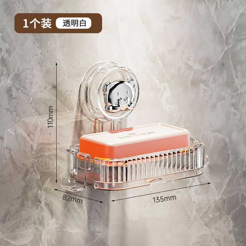 Настенная мыльница на присосках, держатель для мыла, органайзер для ванной, без сверления, высококачественная, с