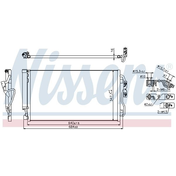Конденсатор, кондиционер, NISSENS 940357 (1 шт.)