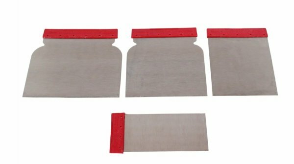 Набор металлических шпателей, 4 шт. 50x80x100x120 мм