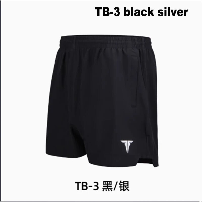 Шорты для настольного тенниса Tibhar TB-3 black silver XL