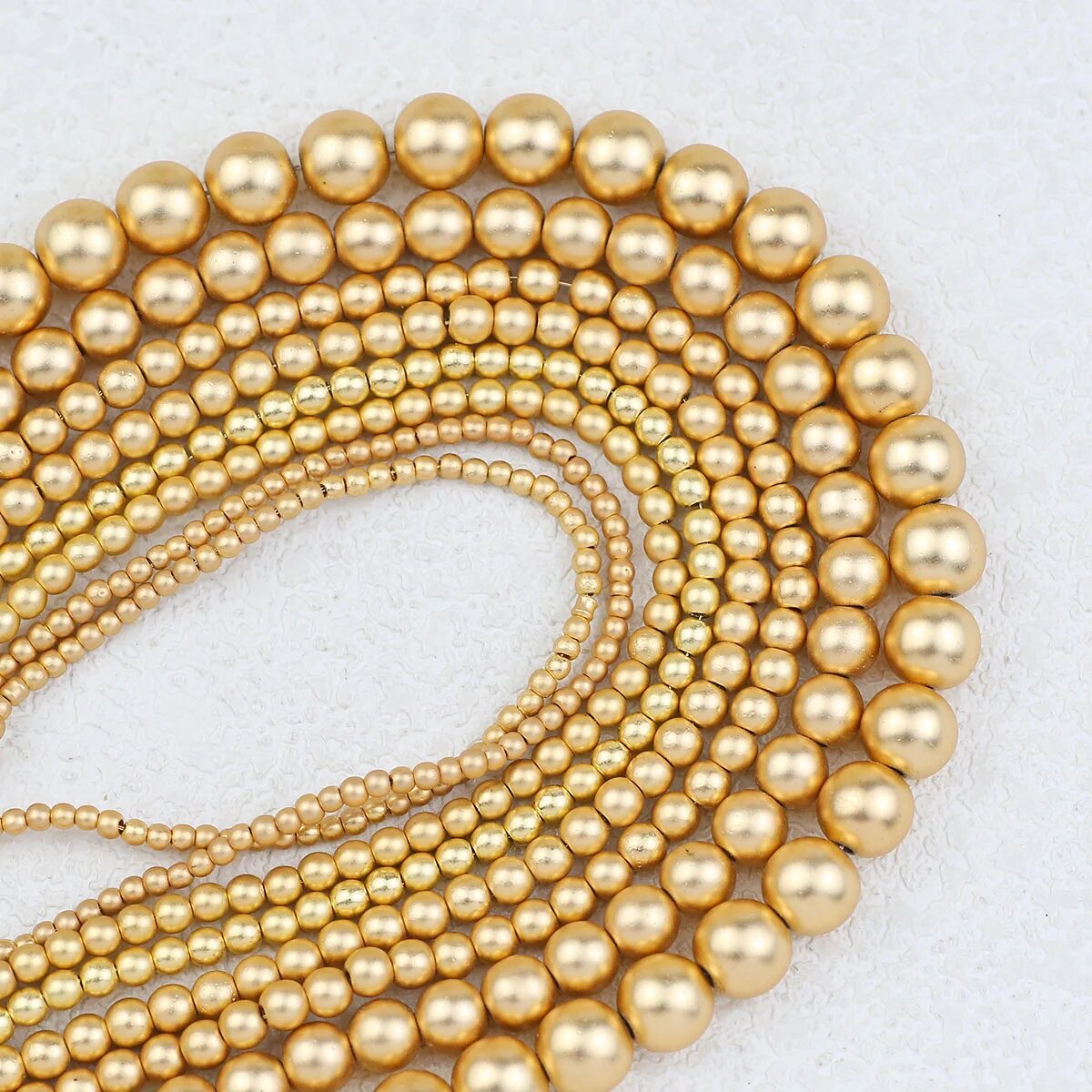 BTFBES 2-10 мм серебряный цвет круглые бусины натуральный камень гематит драгоценный камень немагнитный свободный шар для ювелирных изделий браслет ожерелье DIY 15 дюймов