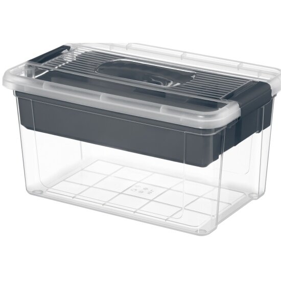 Контейнер EL Casa 637 "StorMax" 10 л, 35.5х23.8х19 см, универсальный, со вставкой (640554)