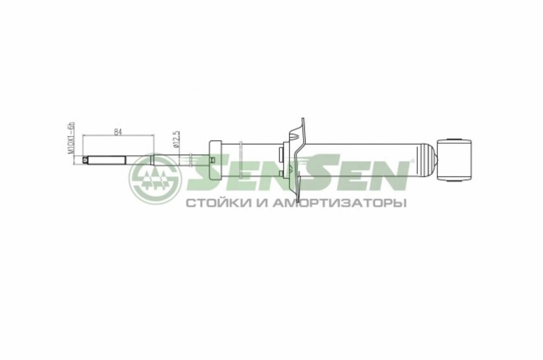 Амортизатор Задний Мост /Skoda, Favorit (781), Favorit Пикап (787), Felicia (6U1), Felicia Mk Ii (6(Sensen 31120013)