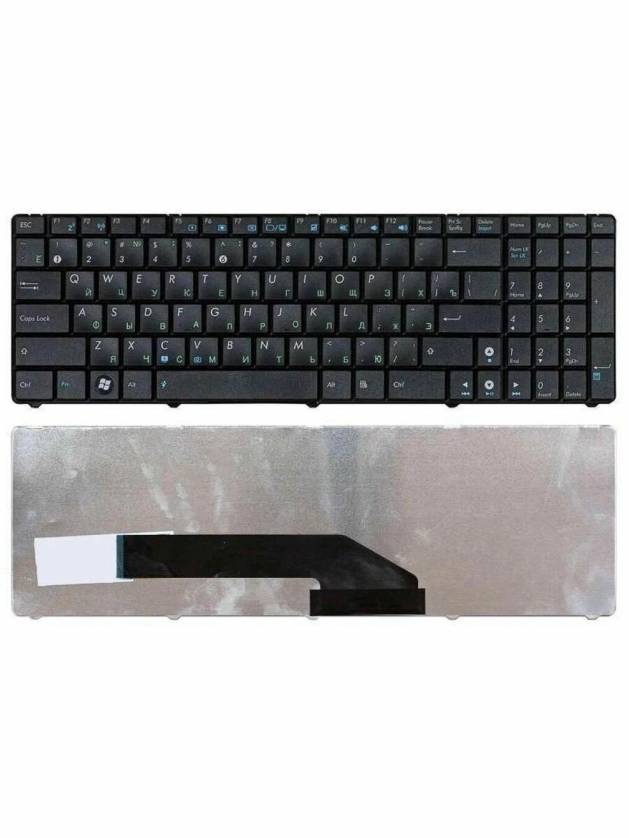 Клавиатура для ноутбука Asus K52, K53, черная, с рамкой