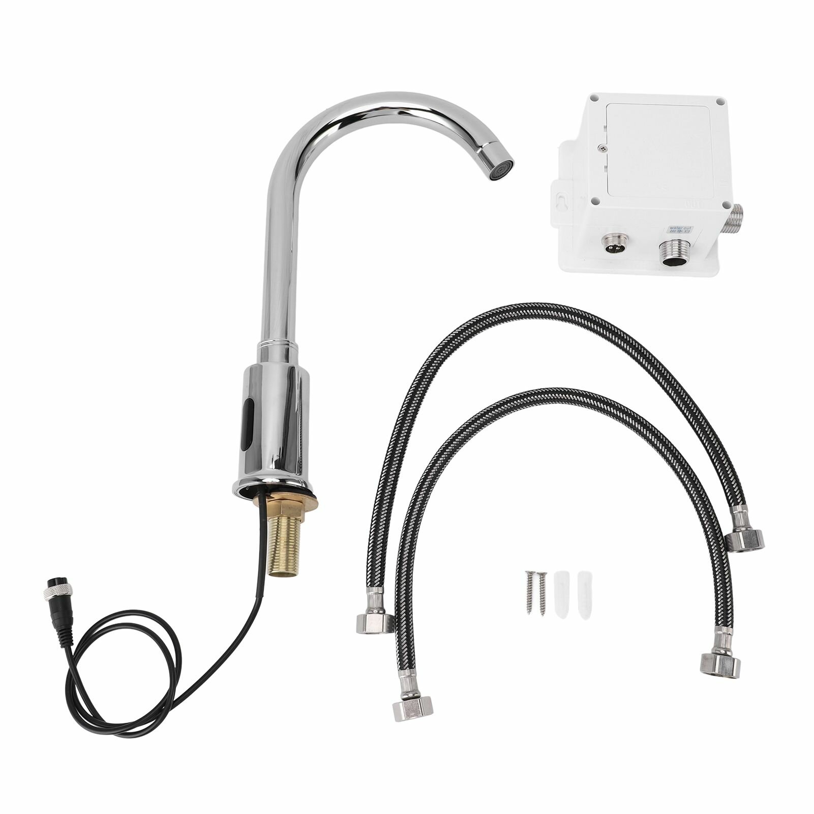 Автоматический смеситель инфракрасный датчик одинарный холодная вода электронный бесконтактный смеситель для раковины для ванной комнаты кухни