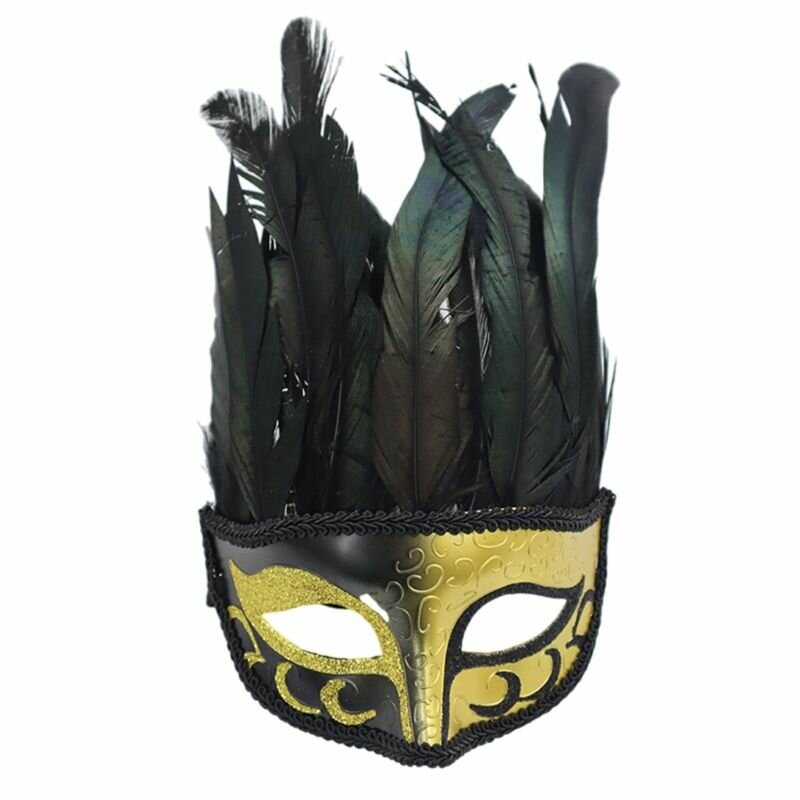 Маска с перьями для Хэллоуина