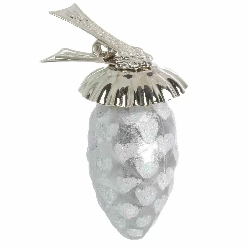 Елочное украшение Evis "Шишка", на лягушке, №1, с ручной росписью