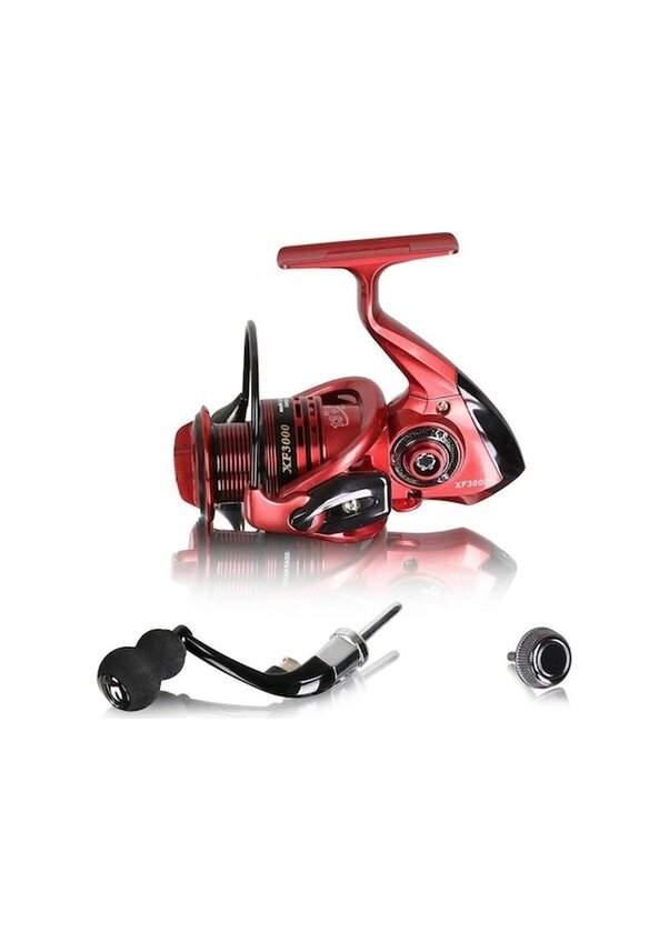 Катушка для спиннинга с подшипниками 13+1, красная, 3000 — мощная, простая в использовании, 3 варианта цвета